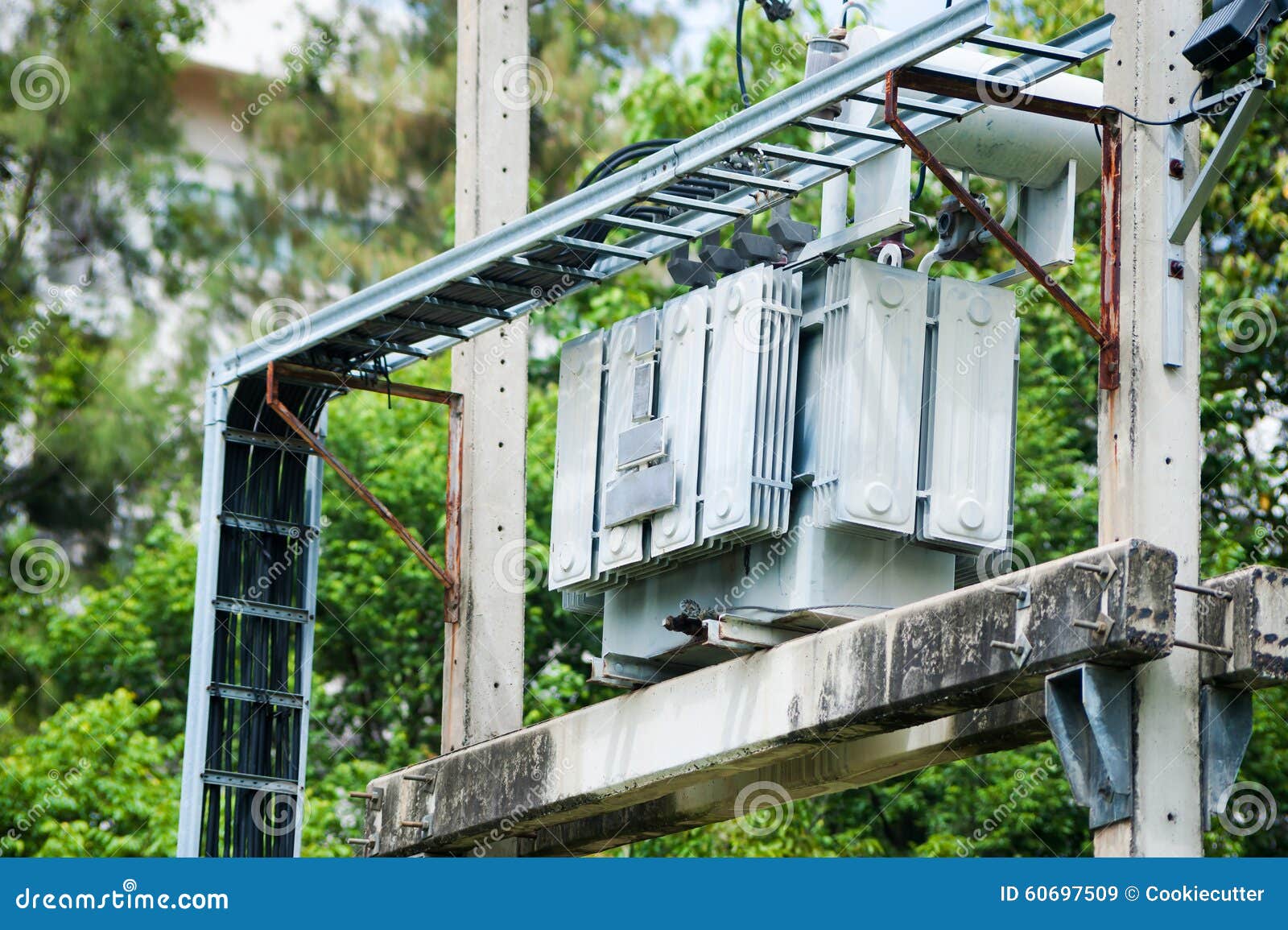 Electrical Transformer in Data Room Stock Image - Image of electric ...