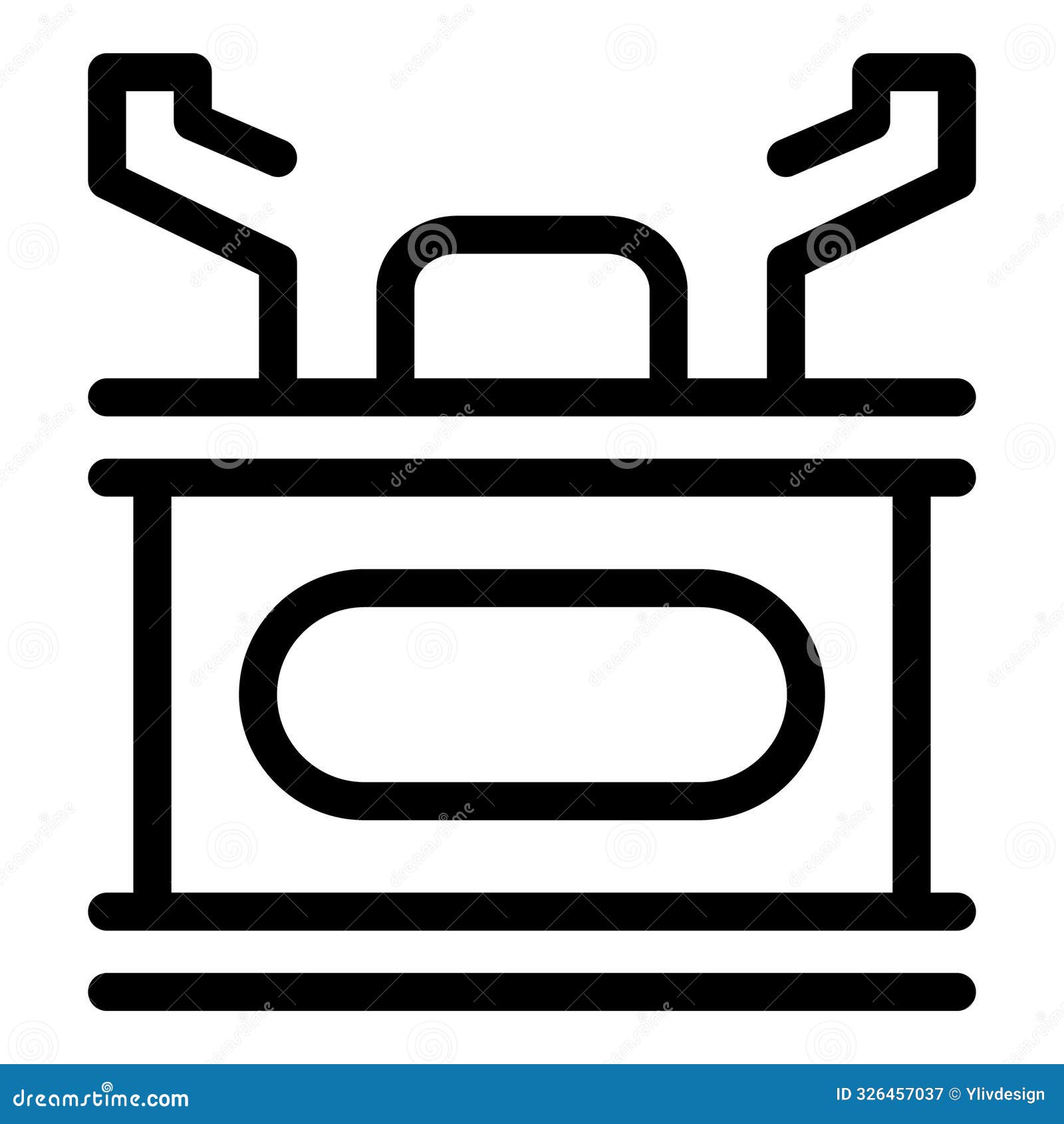 Red Electrical Transformer Icon Isolated On Transparent Background ...