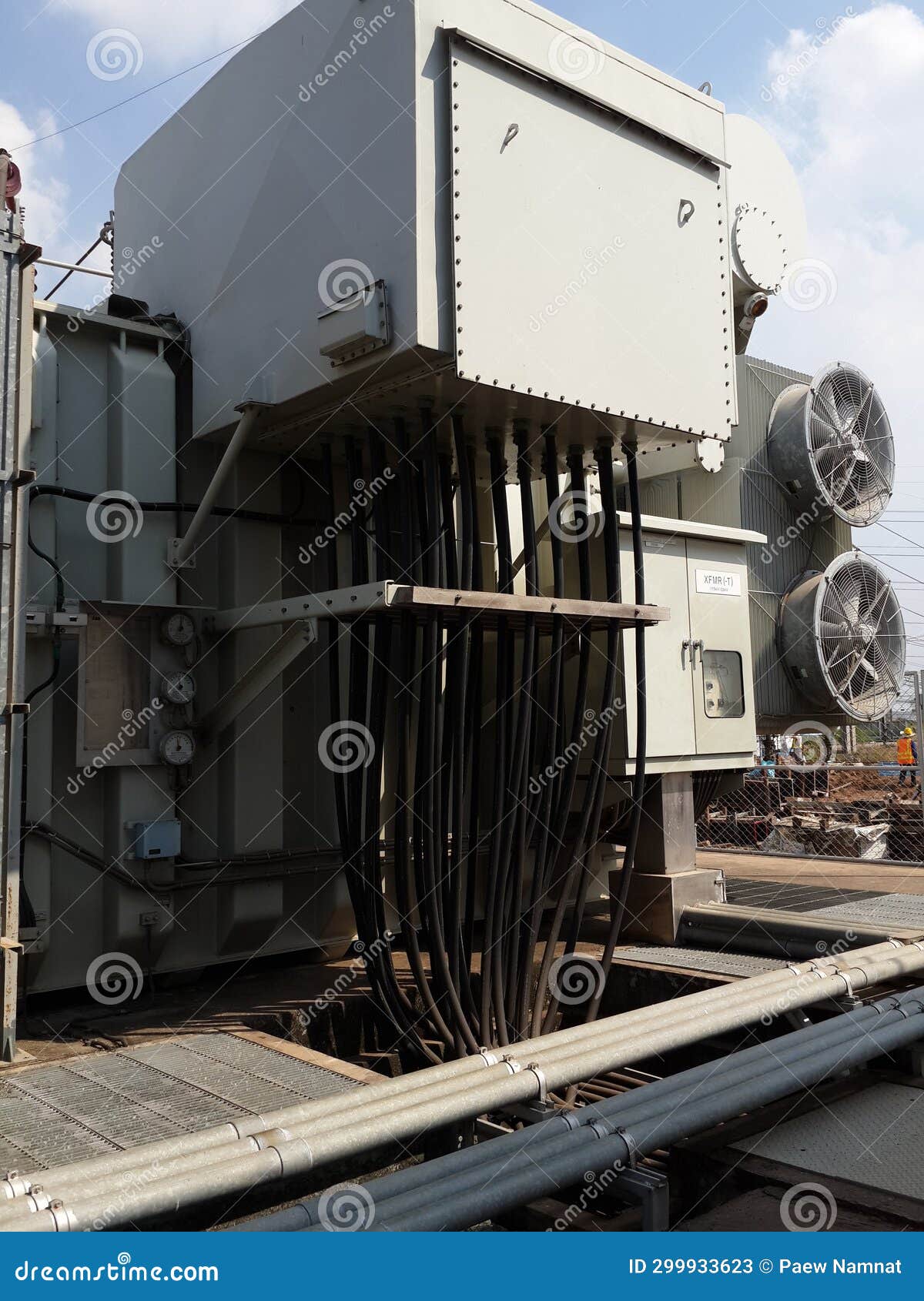 Electrical transformers stock image. Image of sunny - 299933623