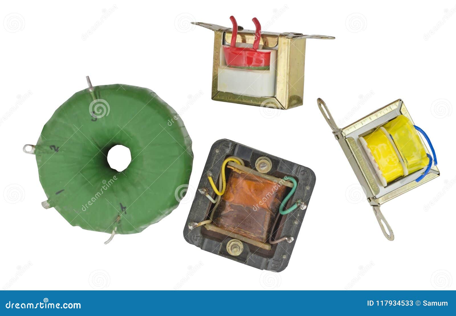 Electrical Transformers Aligned On PCB Stock Image | CartoonDealer.com ...