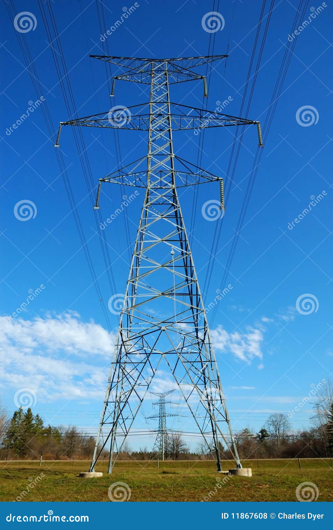 Electrical Transmission Tower Stock Photo - Image of truss, hydro: 11867608