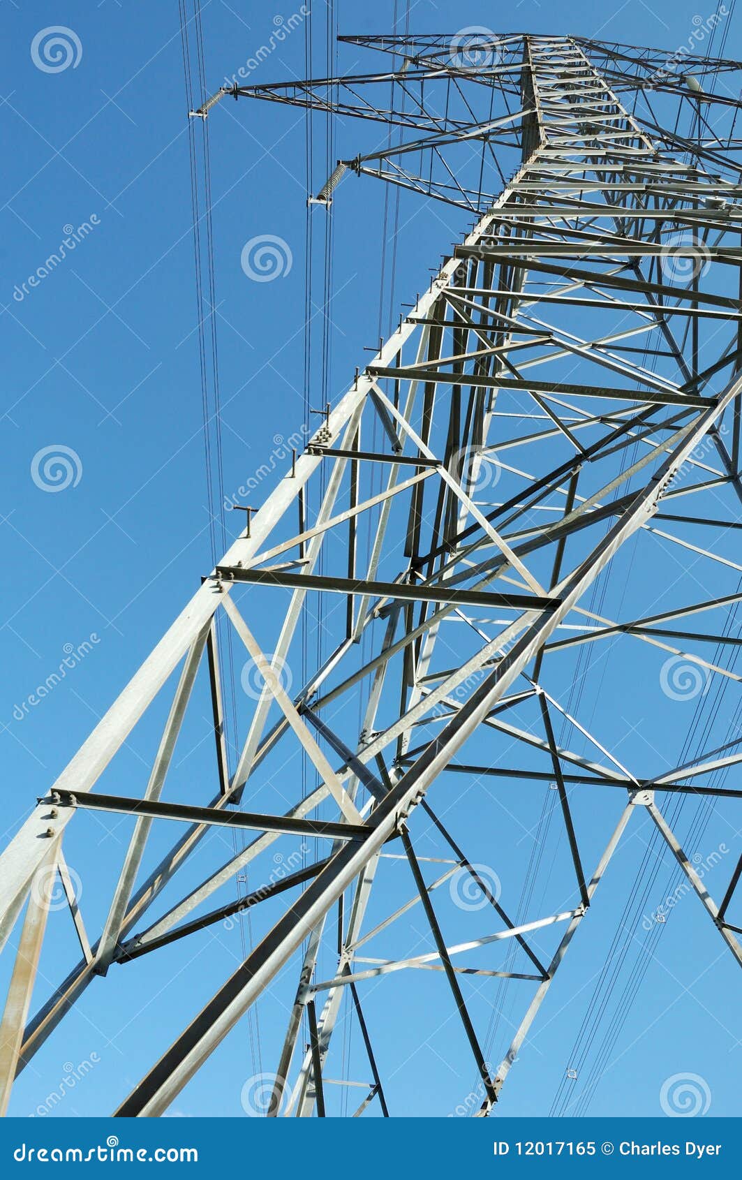 Electrical Transmission Tower Stock Image - Image of tall, industry ...