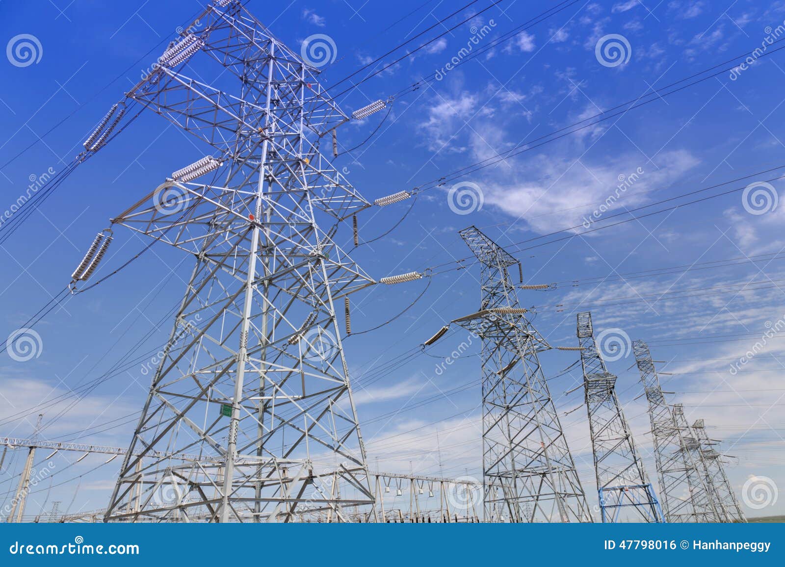 Electrical Transmission Tower Stock Photo - Image of connection ...