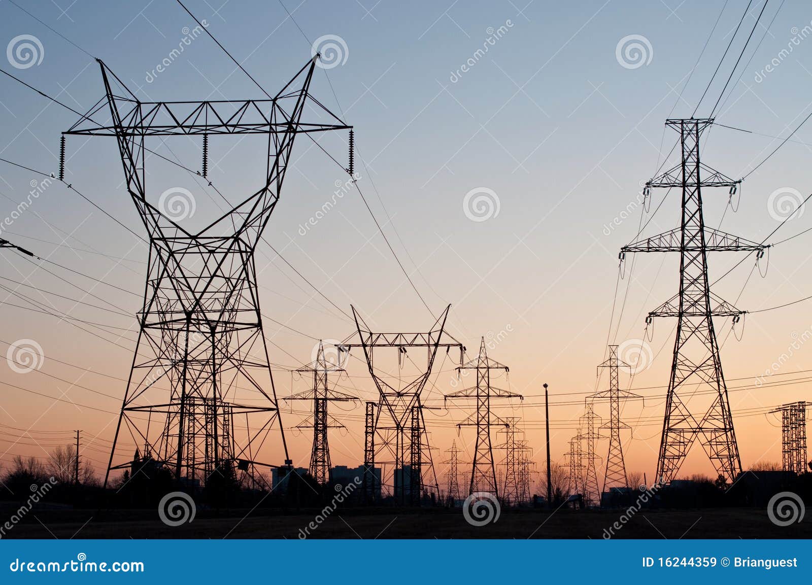Electrical Transmission Towers (Electricity Pylons Stock Image - Image ...