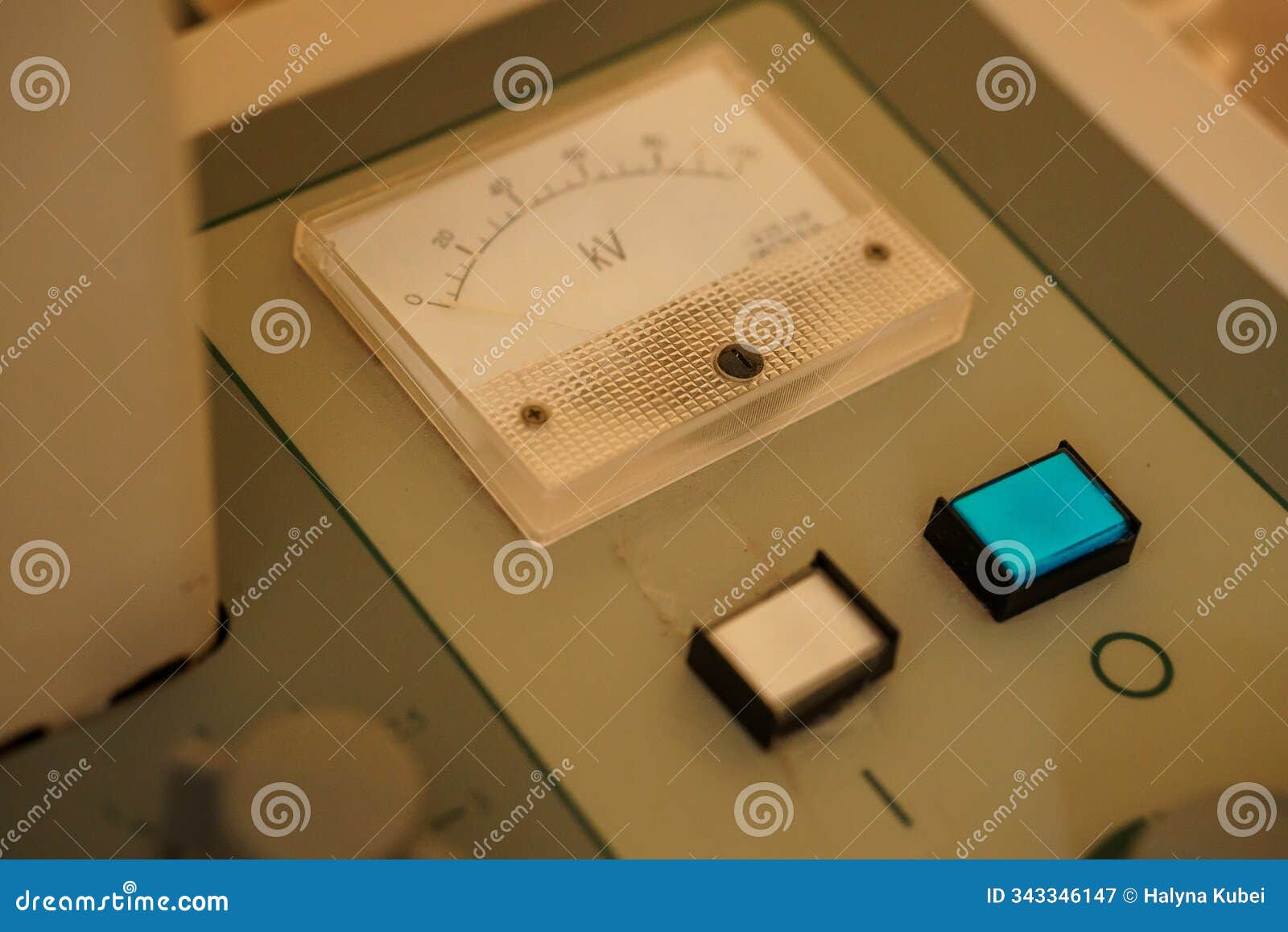 Electrical Voltage Measurement Device with Control Switches Stock Image ...