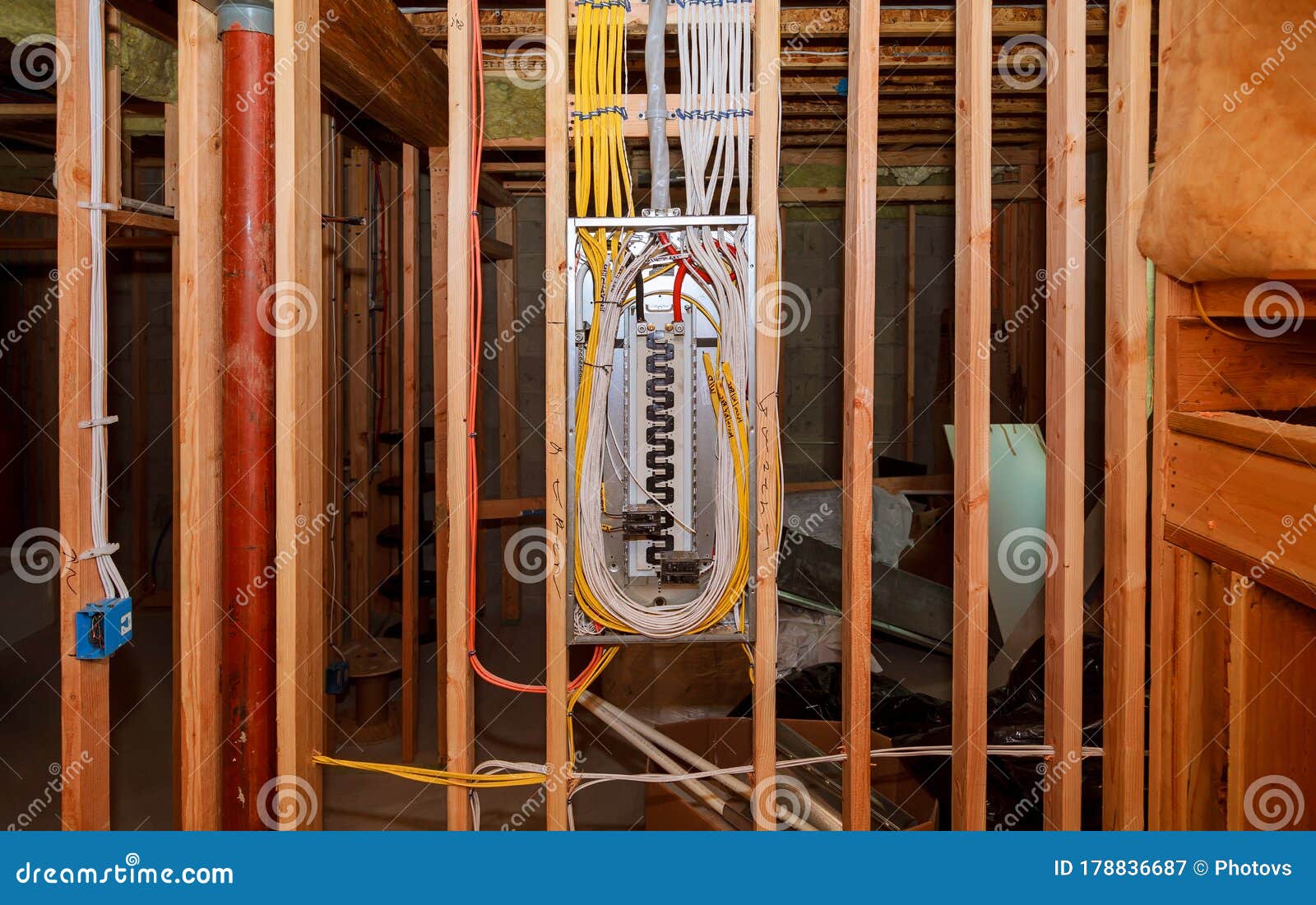 Switchboard Voltage with Circuit Breakers Electrical Stock Image ...