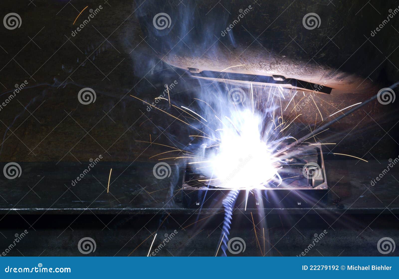 Electrical Welding on Open Hard Disk Drive Stock Photo - Image of hard ...