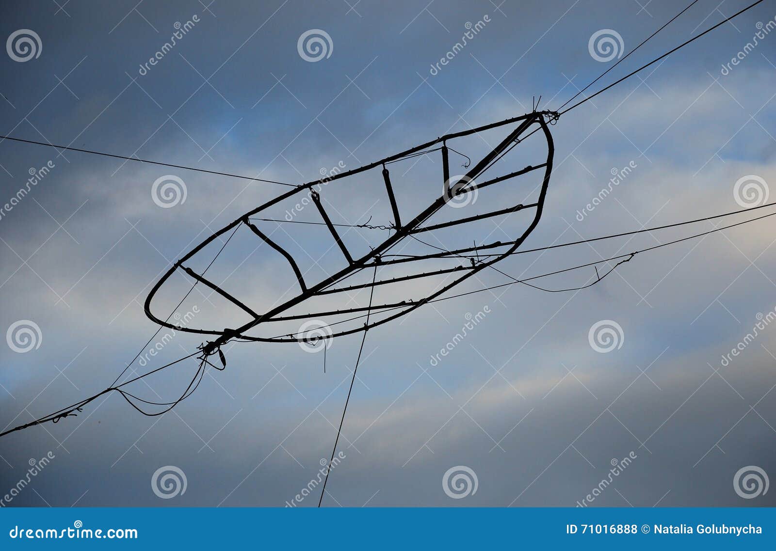 Electrical Wire Against the Sky Stock Photo - Image of element, street ...