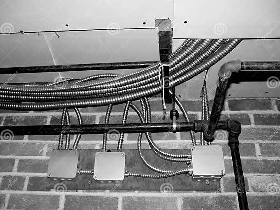 Electrical Wire in Building Stock Photo - Image of pipe, equipment: 3270