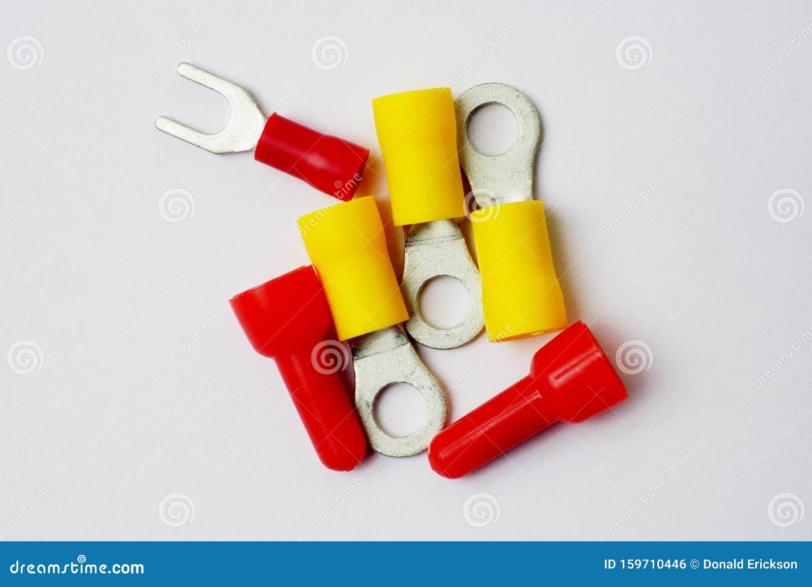 Electrical Wire Fastening Components Stock Photo - Image of parts ...