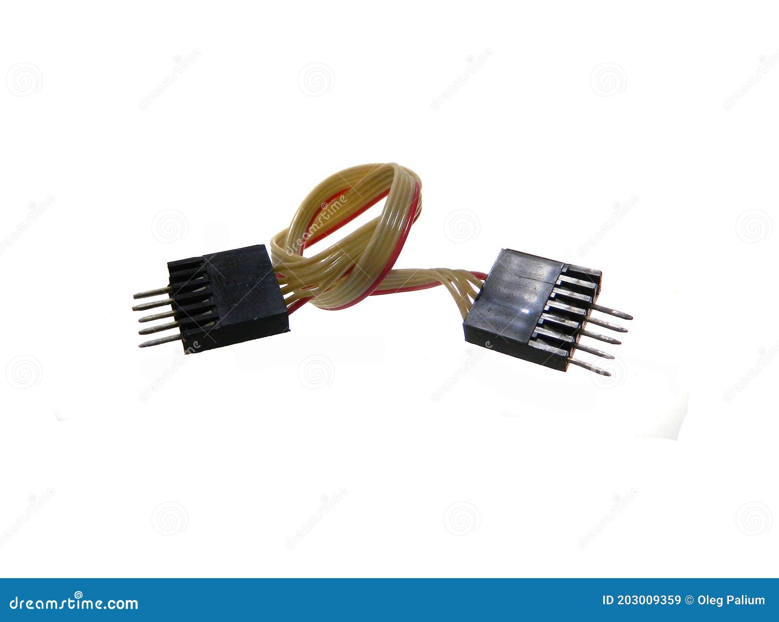 Electrical Wire Isolated on White Background Stock Image - Image of ...