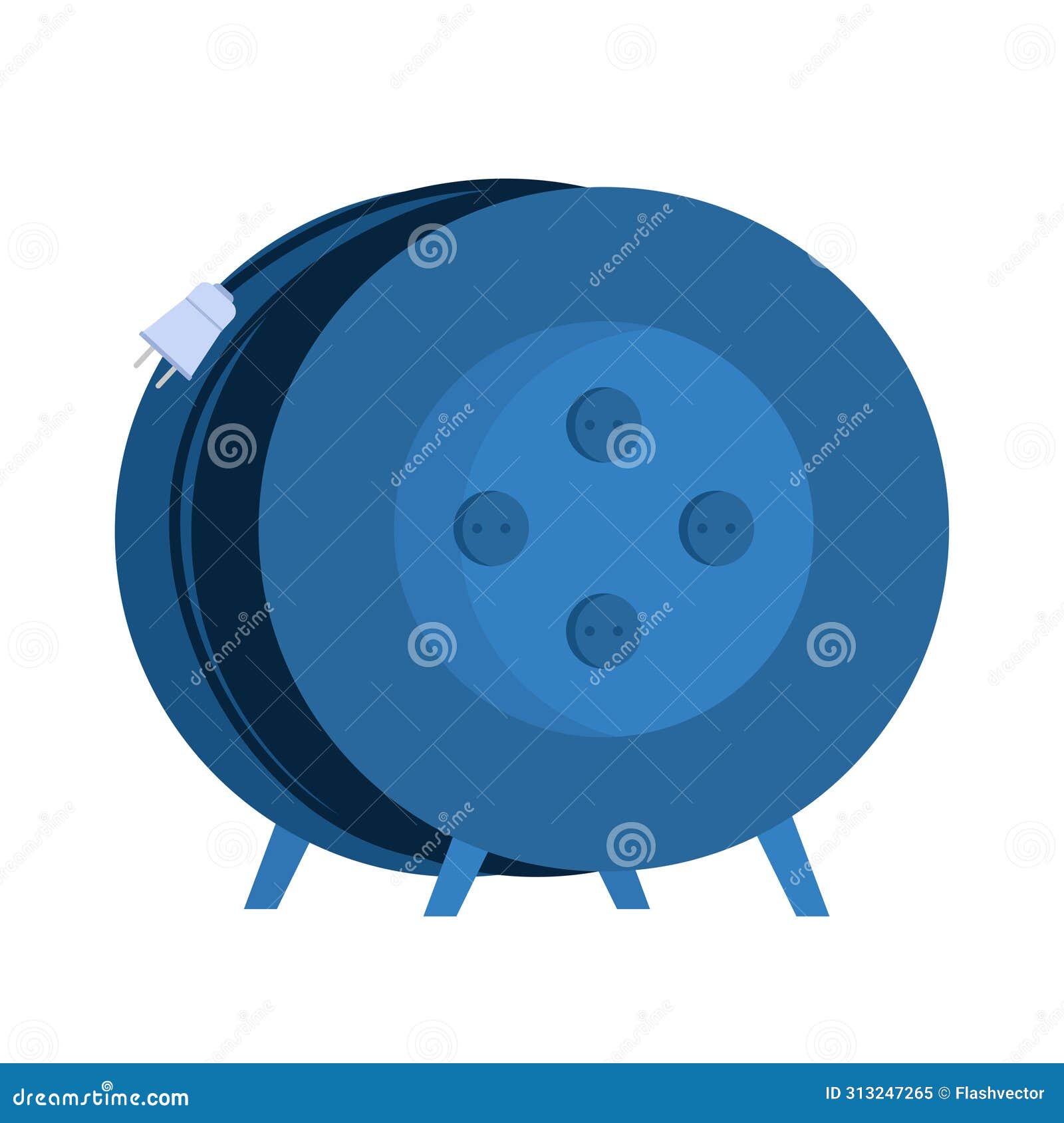 Electrical wire spool stock vector. Illustration of electrical - 313247265
