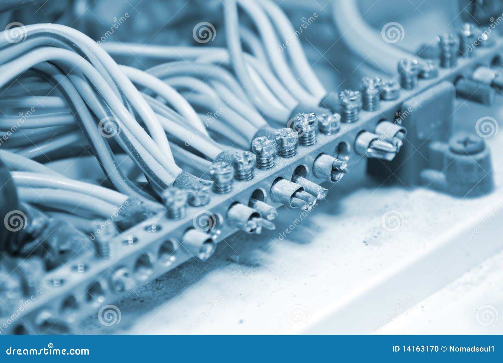 Electrical wires stock photo. Image of indoors, industry - 14163170