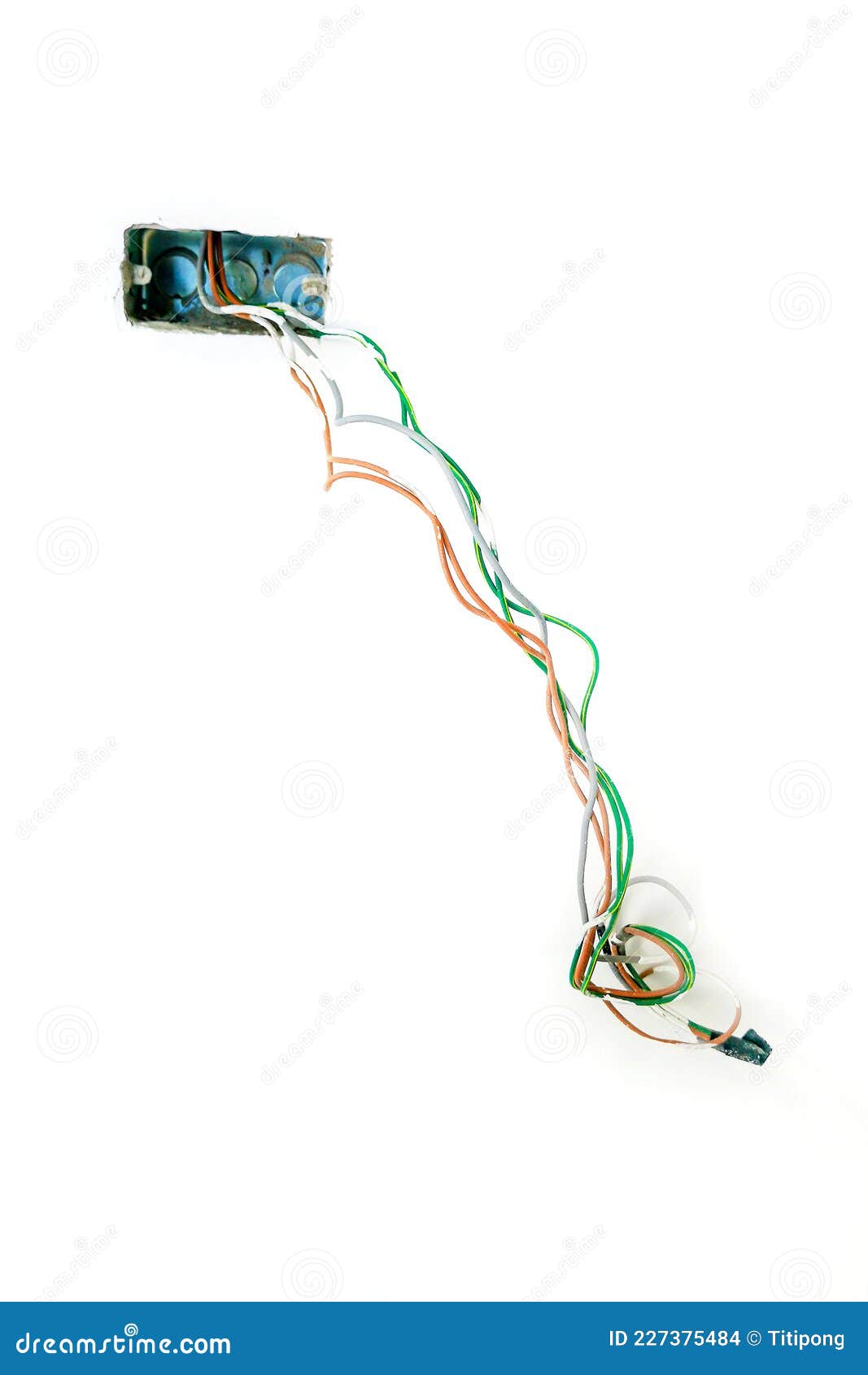 Electrical Wires Embedded in the Walls of the House Stock Photo - Image ...