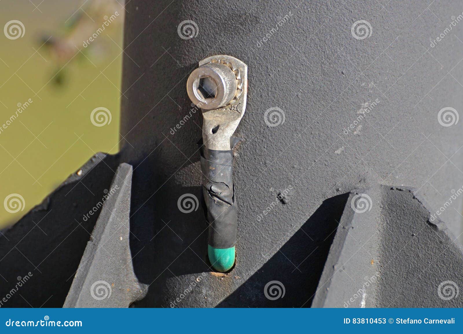 Electrical Wires with Grounding Stock Image - Image of power, industry ...