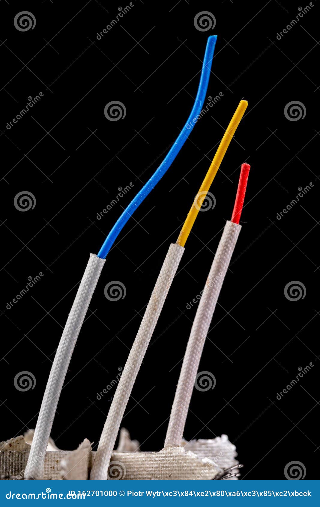 Electrical Wires in the Heating Device. Electrically Conductive Cable ...