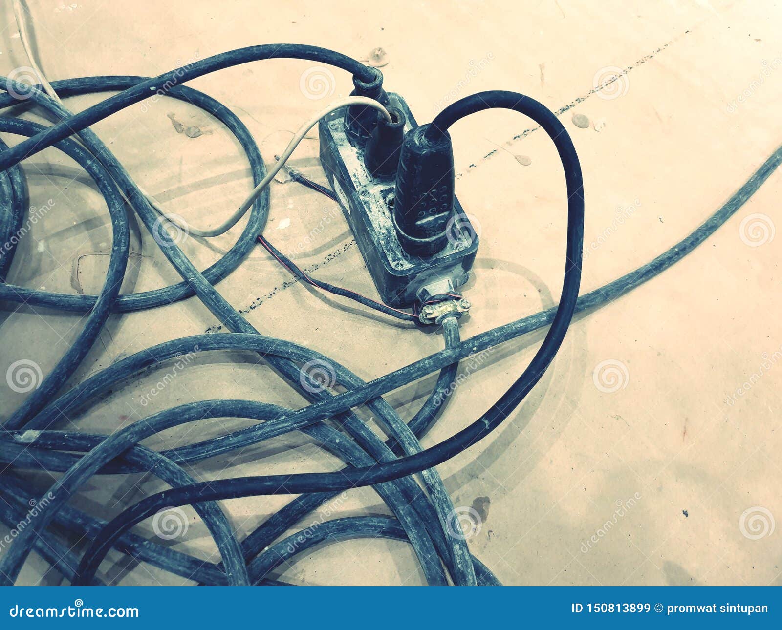 Electrical Wires & Plugs. Stock Image - Image of electrical, wires ...