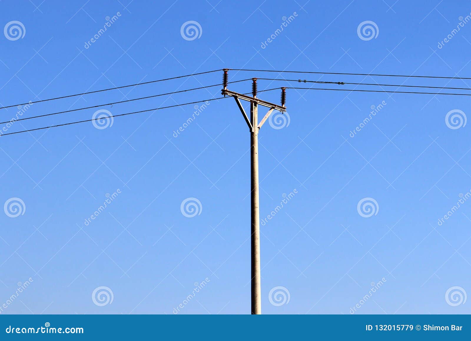 Power line wire stock image. Image of morning, support - 132015779