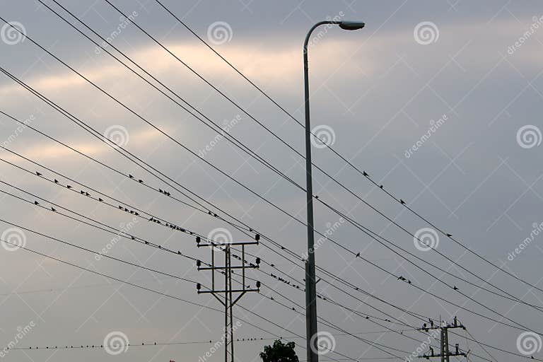 Power line wire stock image. Image of clouds, wires - 132016131