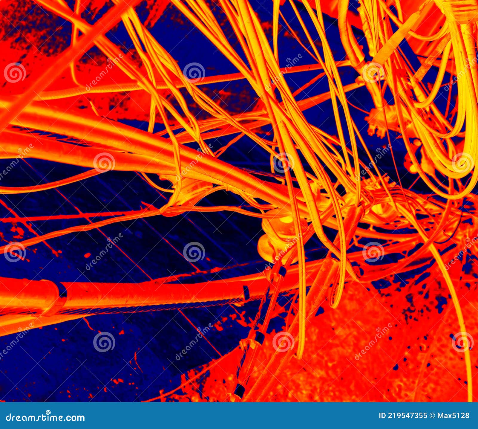 Electrical Wires Tangled Complex for Repair Stock Image - Image of ...