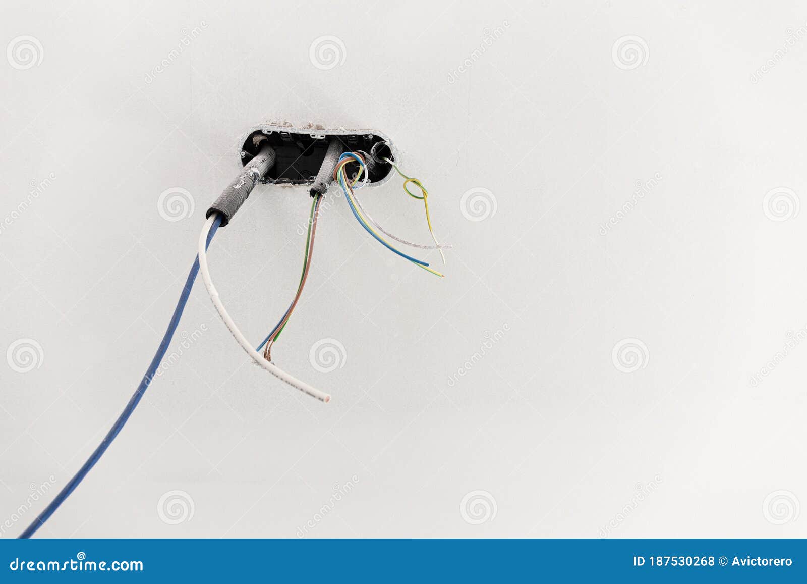 Electrical Wiring Concept Background Stock Photo - Image of installing ...