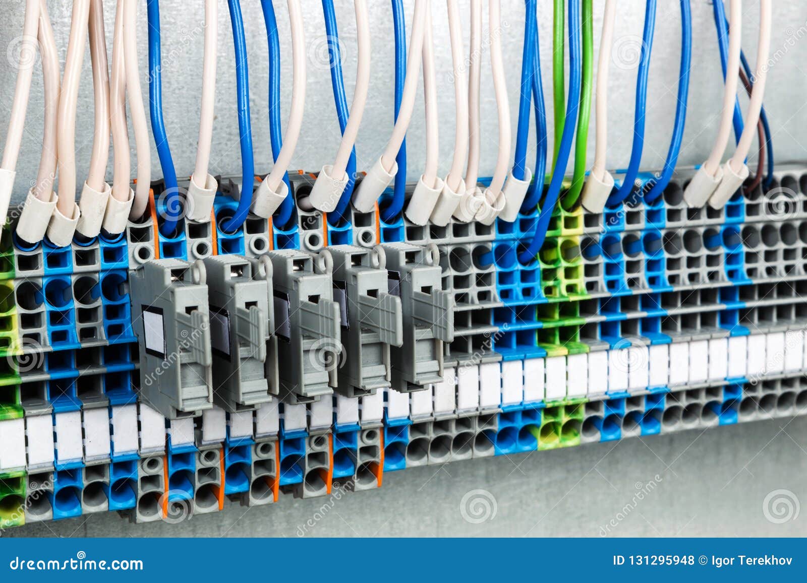 Electrical wiring stock photo. Image of communication - 131295948