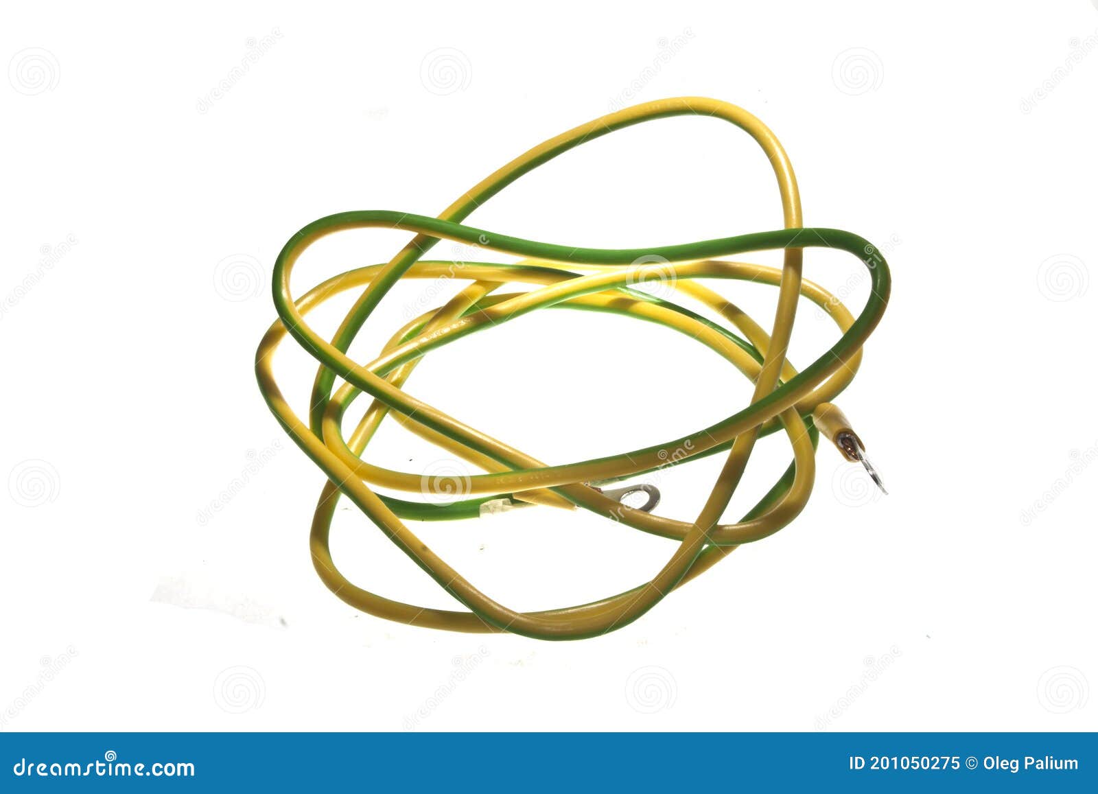 Electrical Wiring Isolated on White Background Stock Image - Image of ...