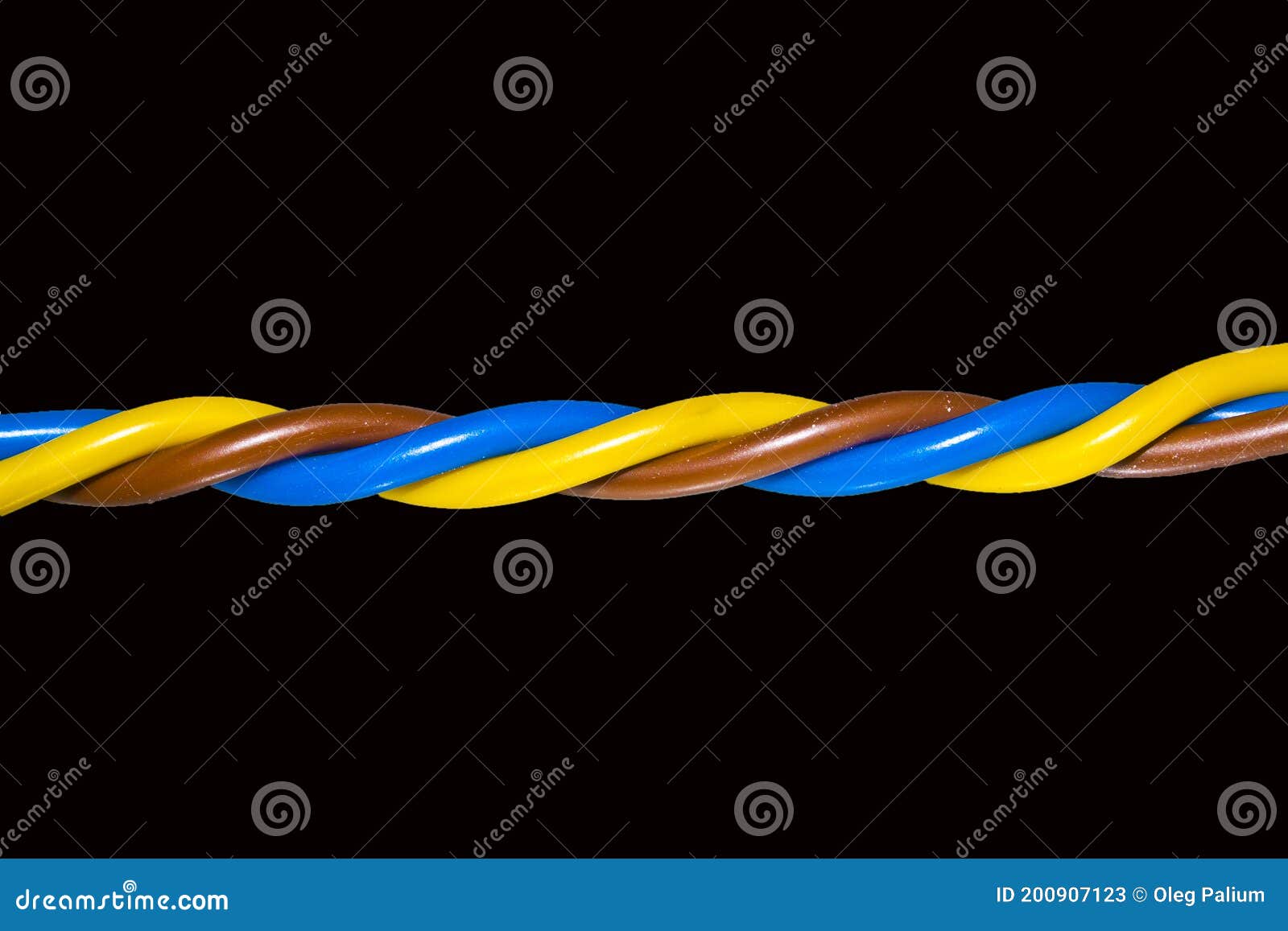 Electrical Wiring Isolated on White Background Stock Image - Image of ...