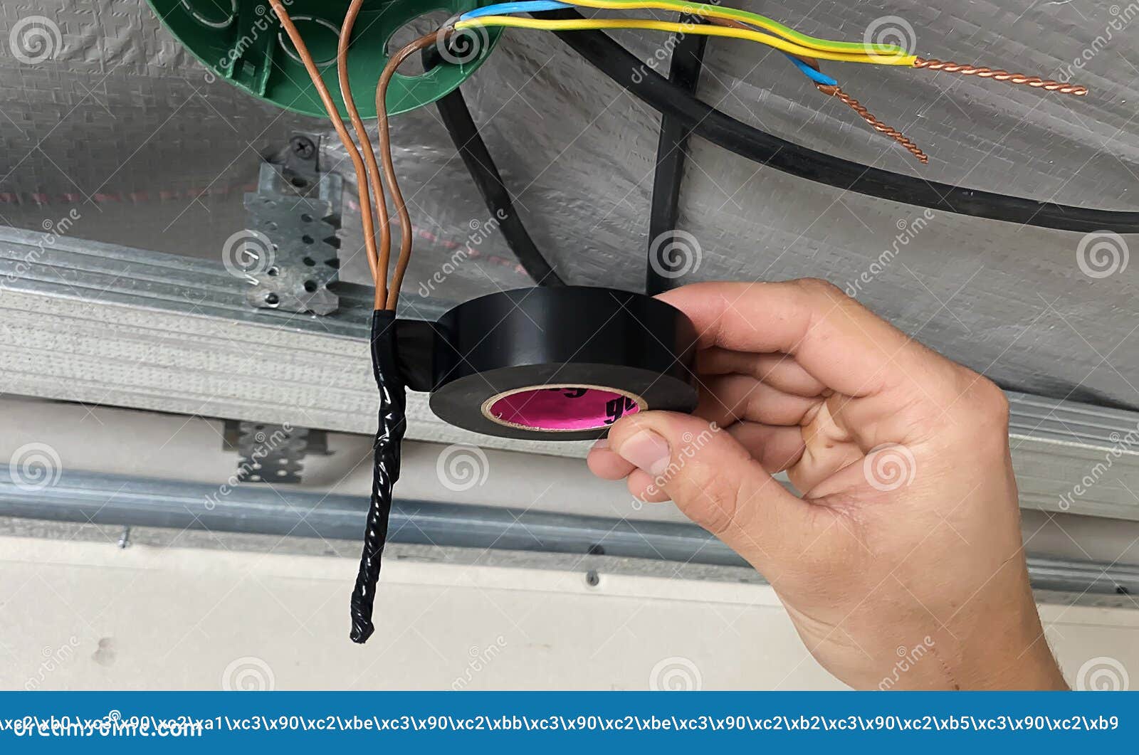 Electrical Wiring of the Junction Box, Installation, Twisting of the ...
