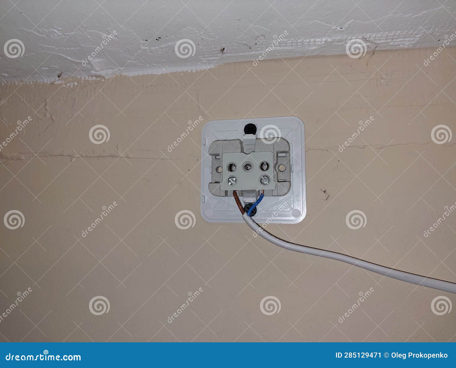 Electrical Wiring for Powering Low-power Equipment Stock Image - Image ...
