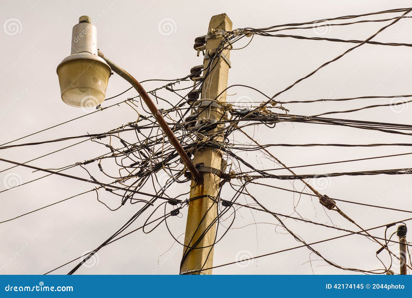 Electrical Wiring stock image. Image of tangled, utilities - 42174145