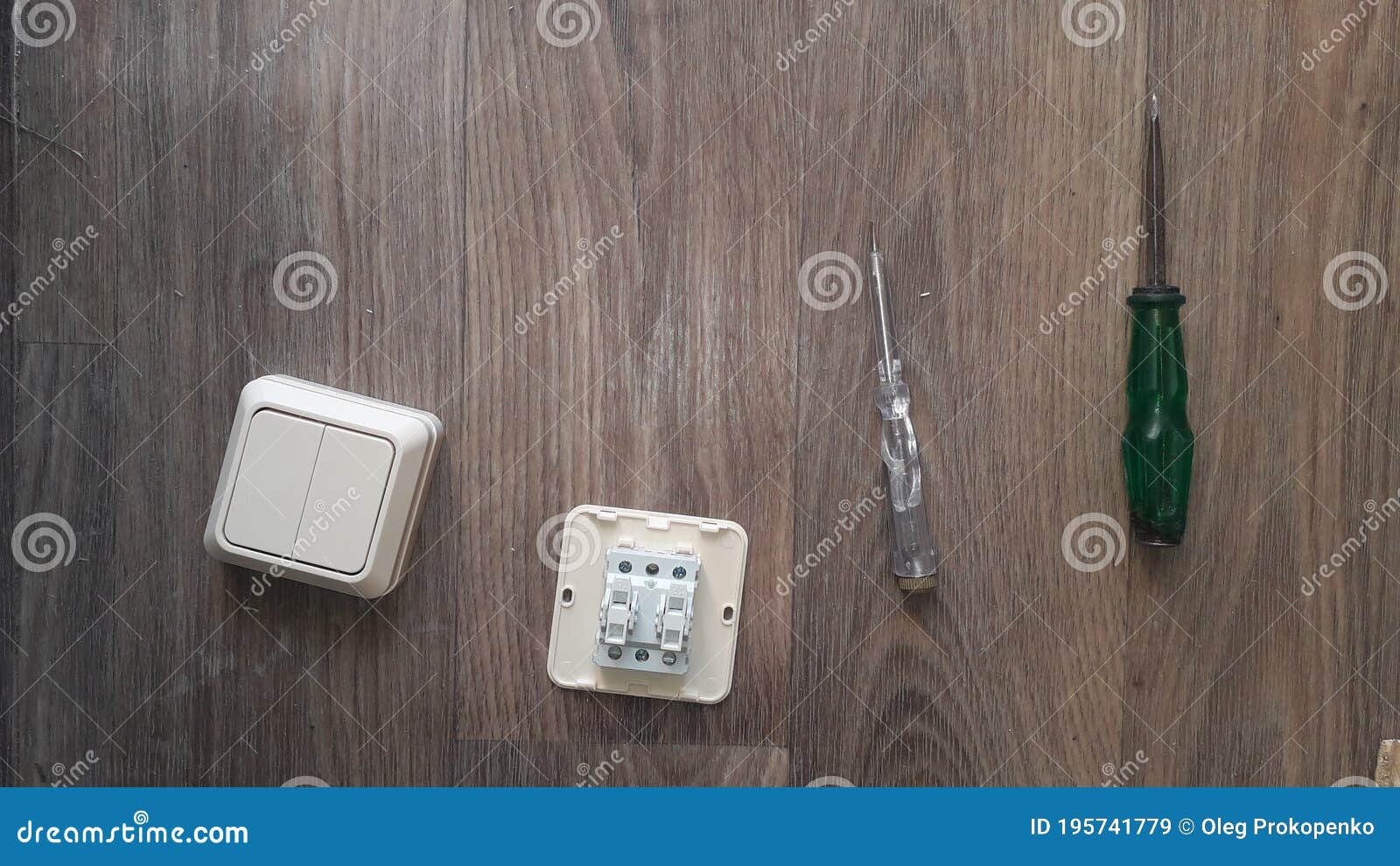 Electrical Wiring of Wires, Sockets and Lamps in the Interior of the ...