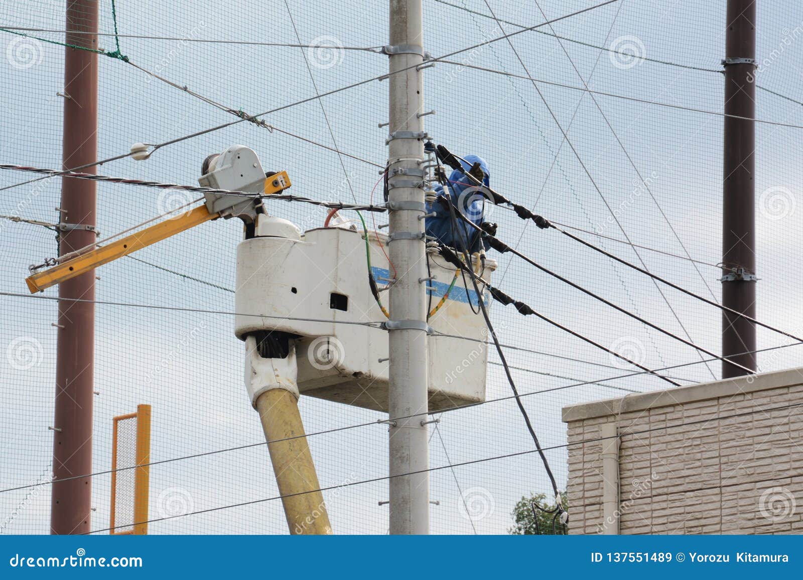 Electrical wiring work stock image. Image of place, energy - 137551489