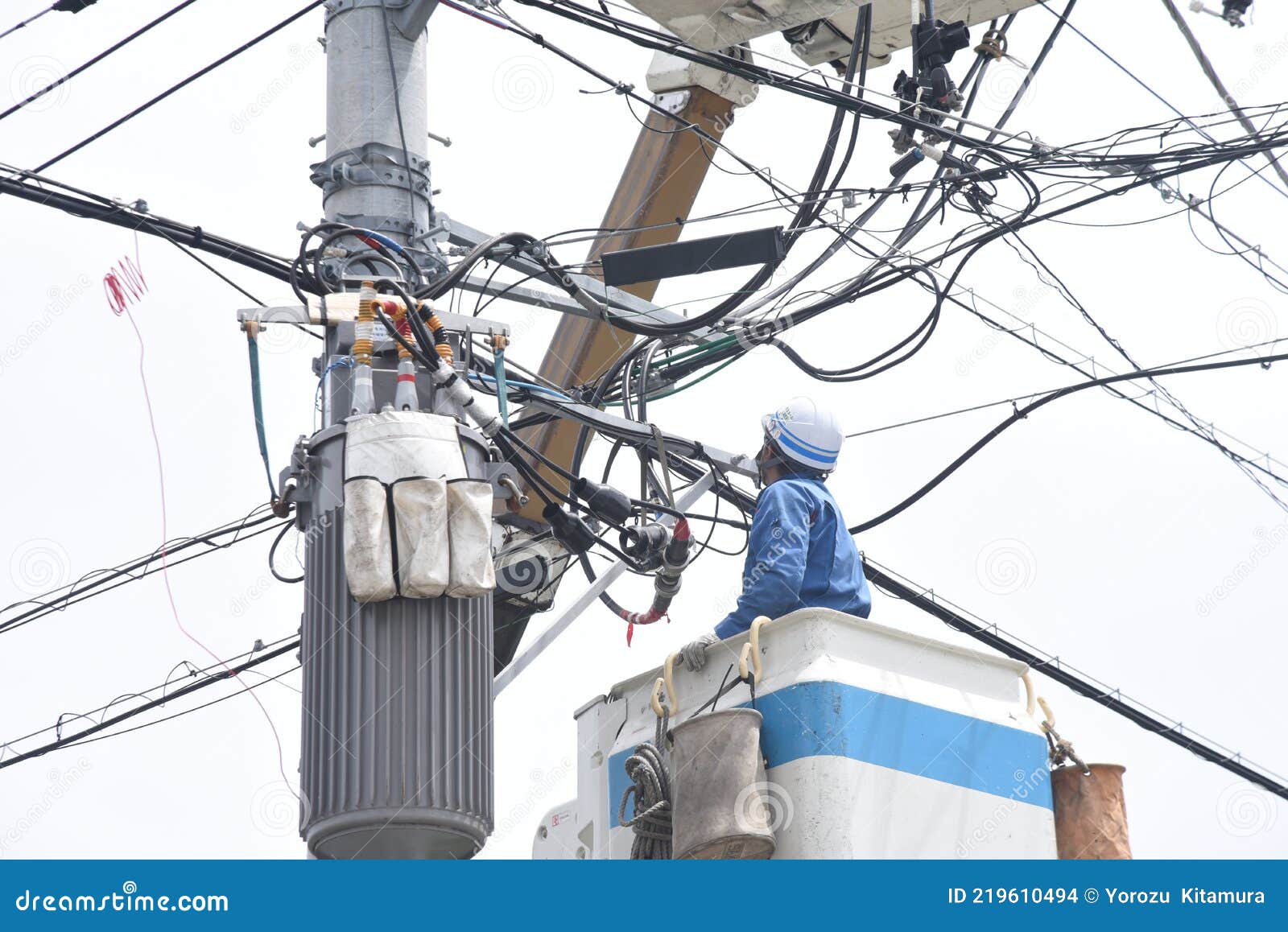 The Electrical Wiring Work Site. Stock Photo - Image of service ...