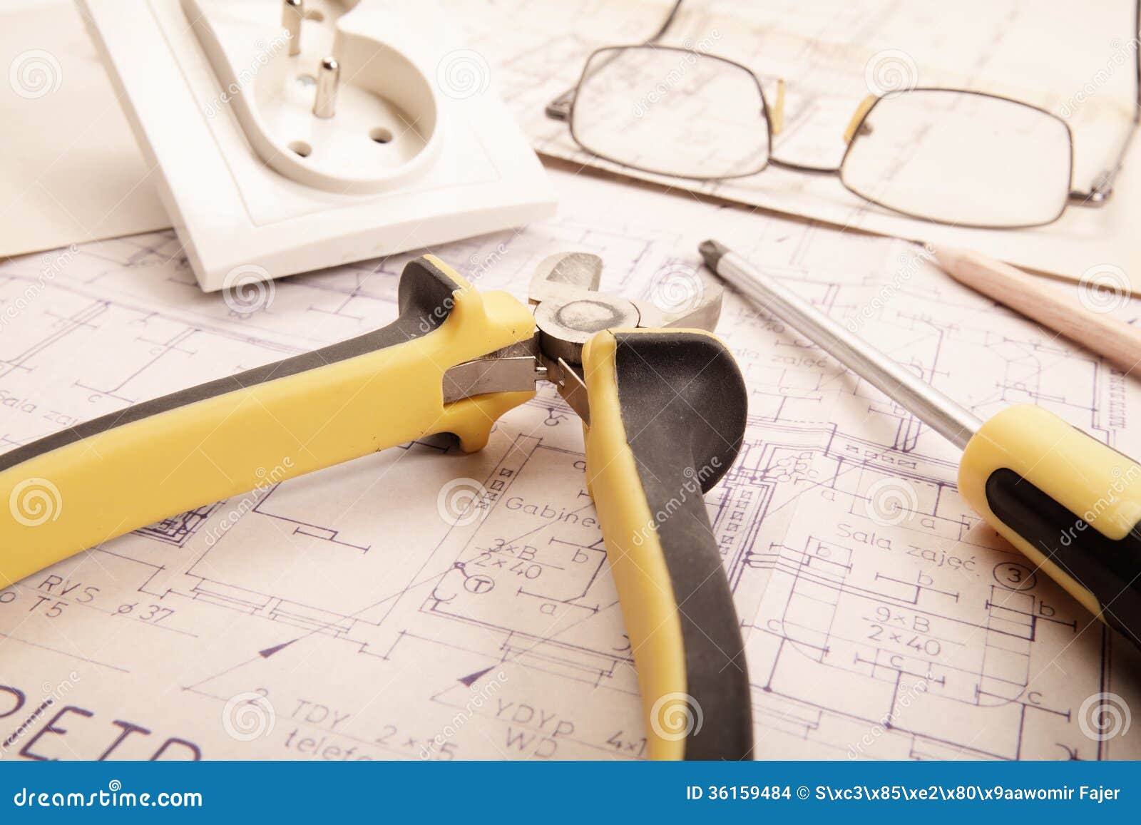 Electrical work stock photo. Image of industry, engineering - 36159484