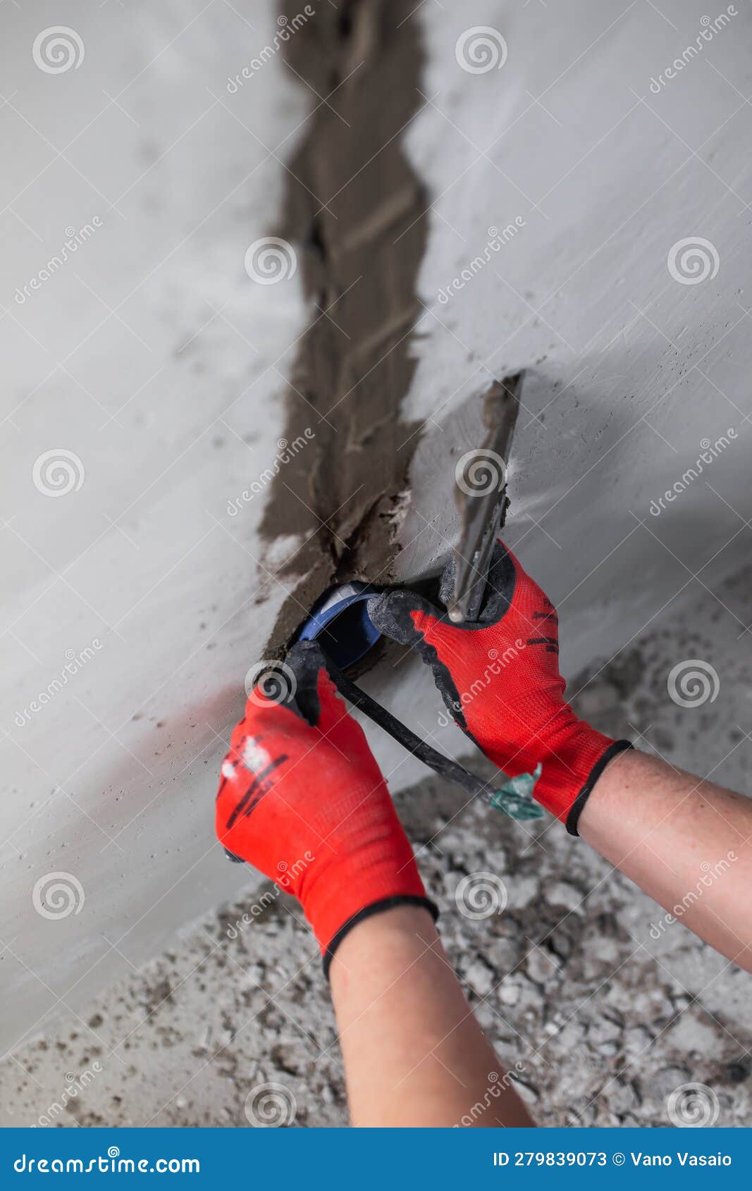 Electrical Work in Finishing Stock Image - Image of indoor, electric ...
