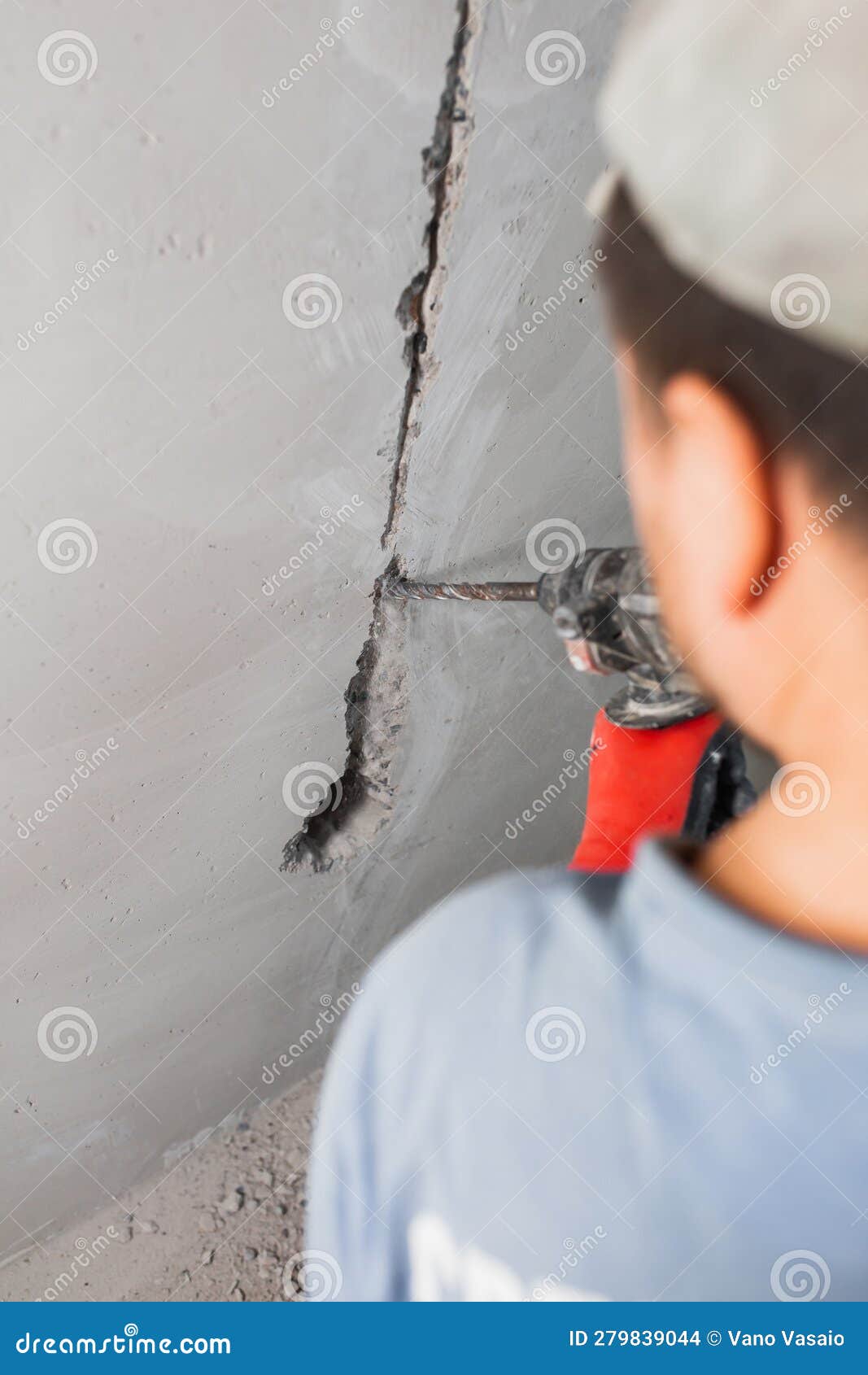 Electrical Work in Finishing Stock Photo - Image of home, plasterboard ...