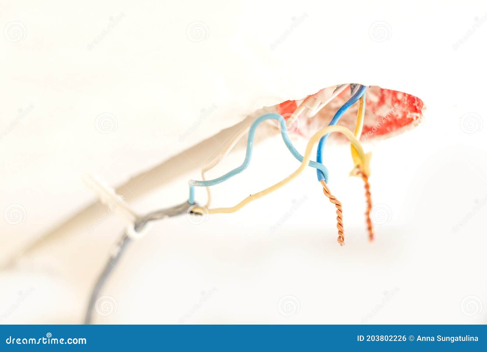 Electrical Work, Installation of a Switch or Sockets, Wire Twisting ...