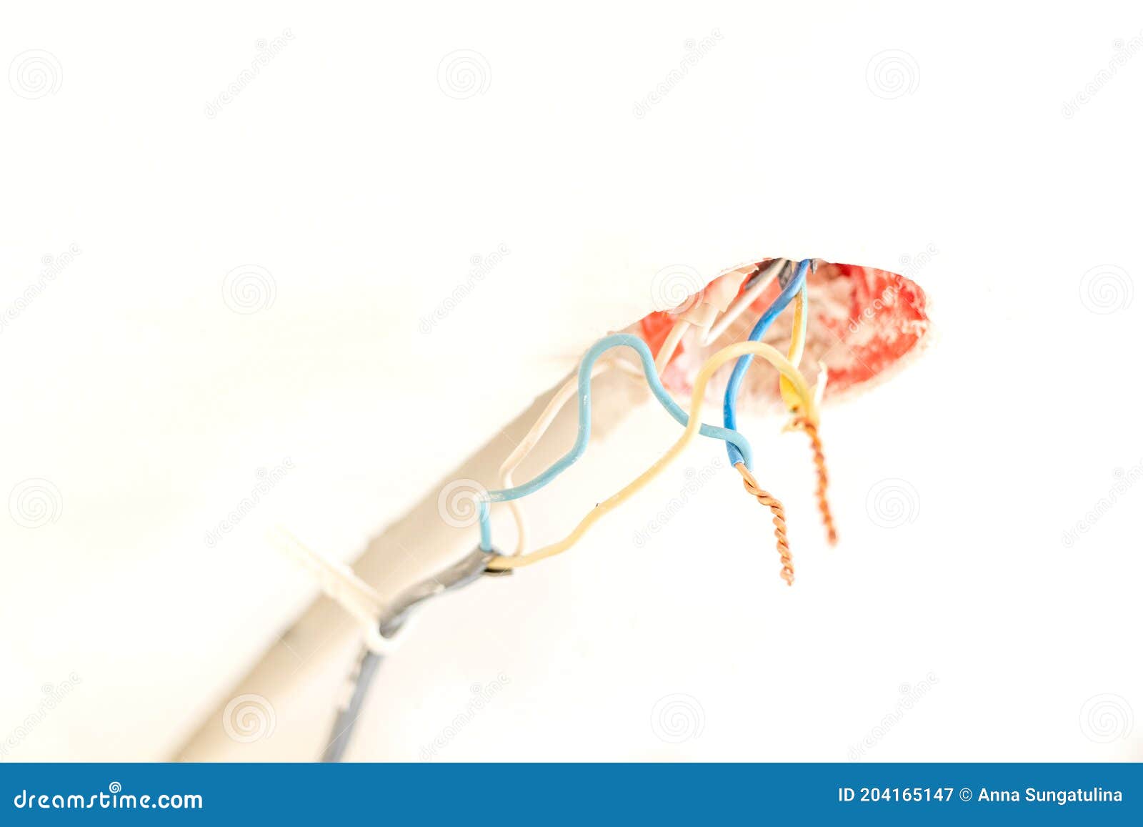 Electrical Work, Installation of a Switch or Sockets, Wire Twisting ...