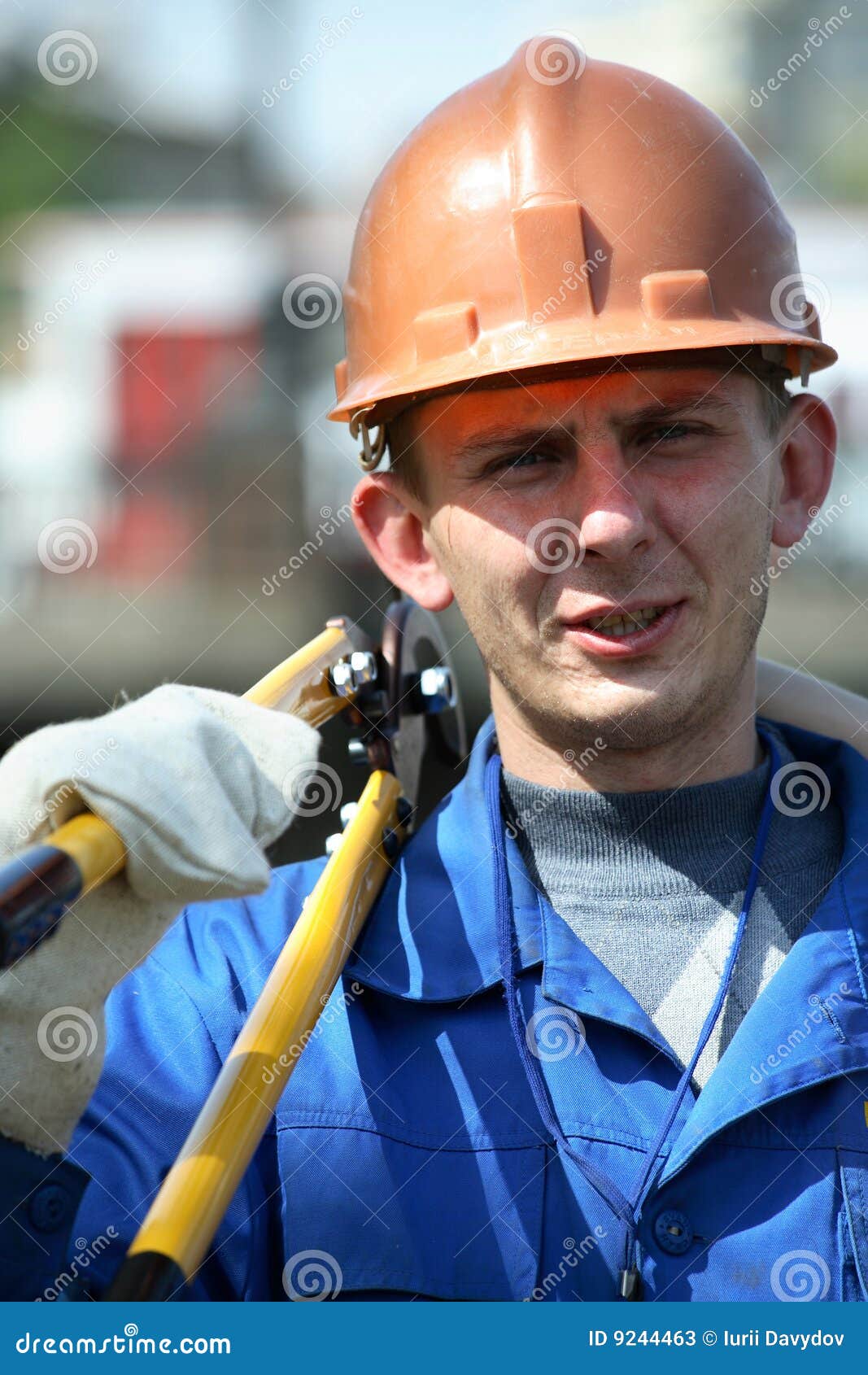 Electrical worker stock image. Image of engineer, contractor - 9244463