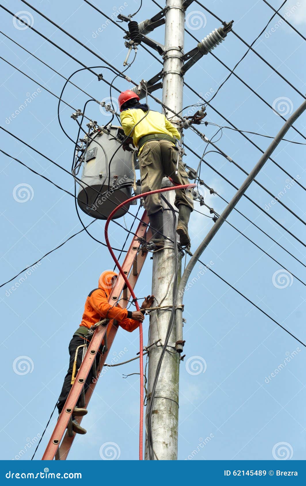 Electrical worker stock image. Image of inspection, electrician - 62145489