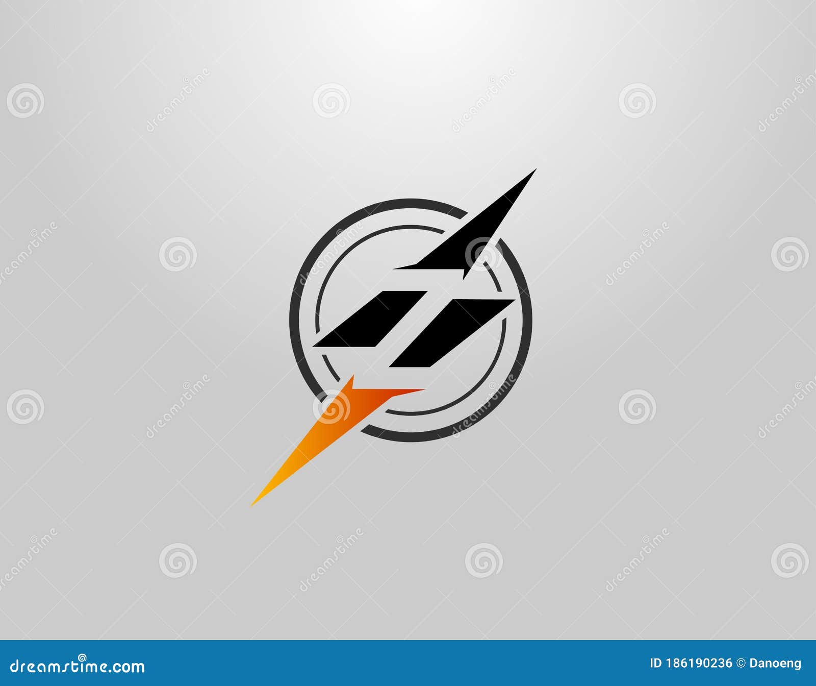 Electrical Z Letter Logo. Creative Icon Created from Negative Space of ...
