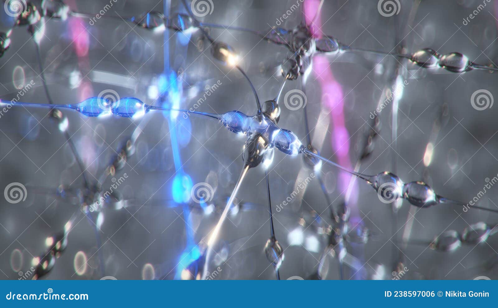 Electrically Excitable Nerve Cells 3D Render Stock Illustration ...