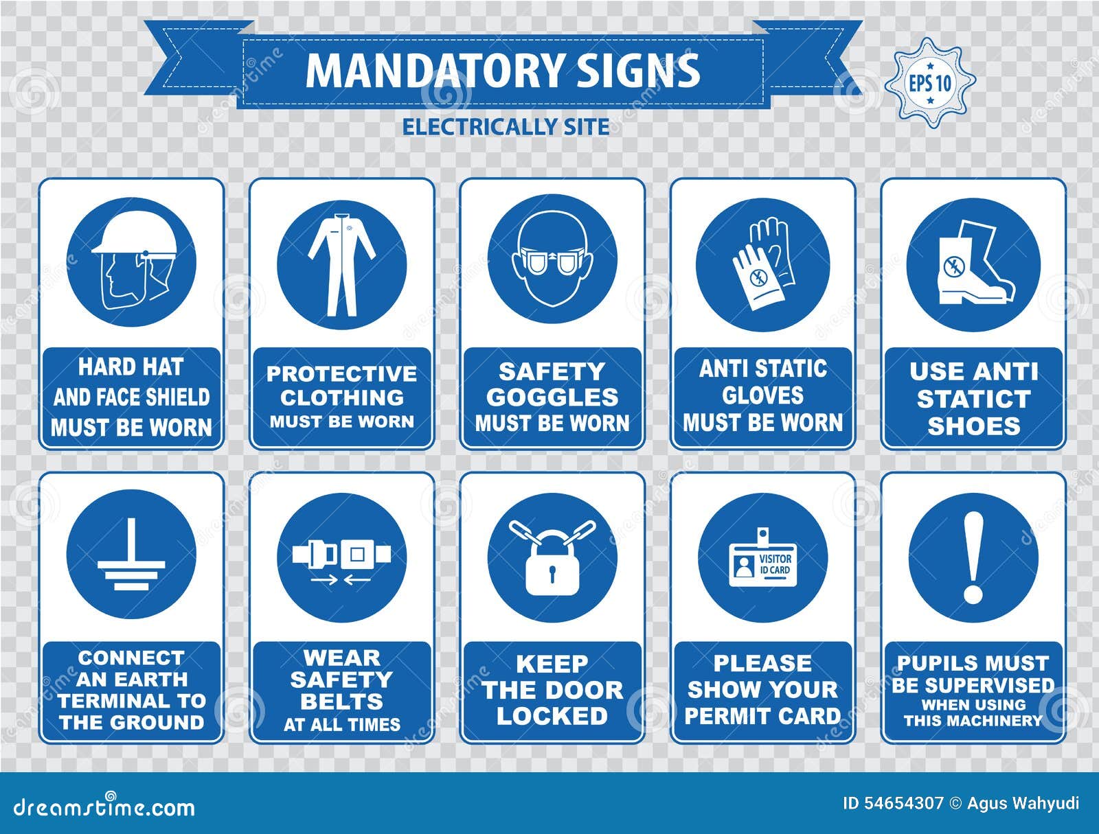 Electrically Mandatory Sign Stock Illustration - Illustration of ground ... Electrically Mandatory Sign Stock Illustration - Illustration of ground ...