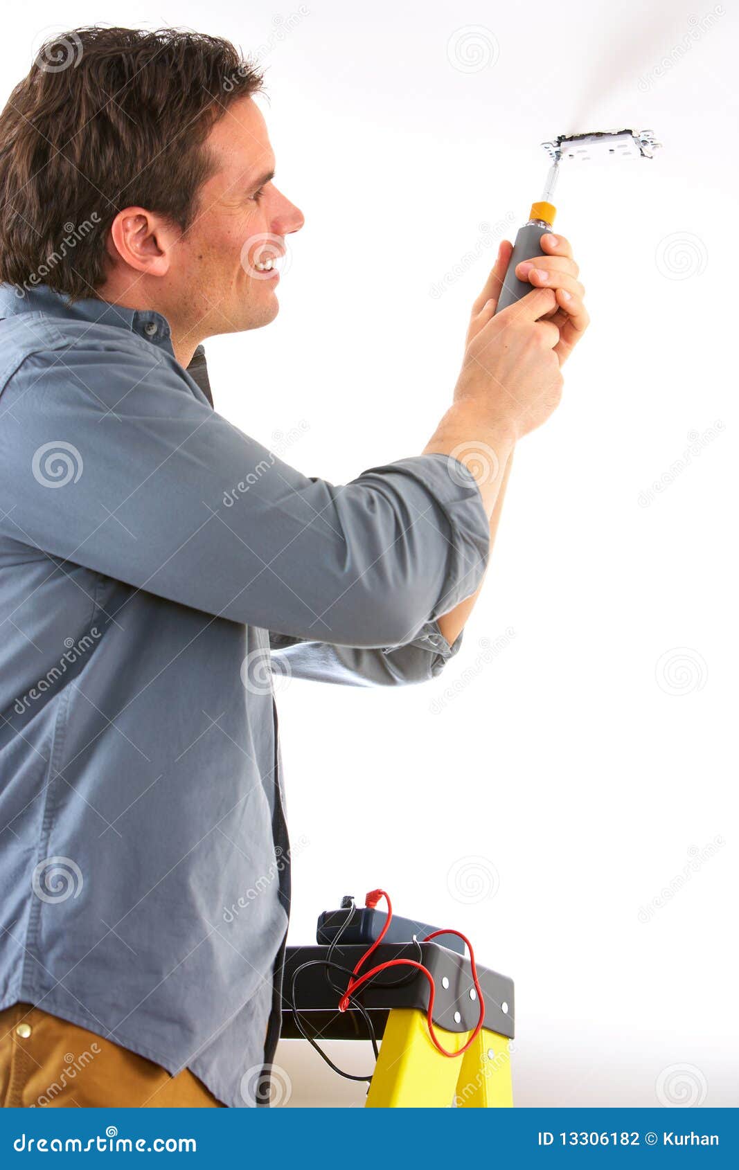 Electrician stock photo. Image of electric, skill, industry - 13306182