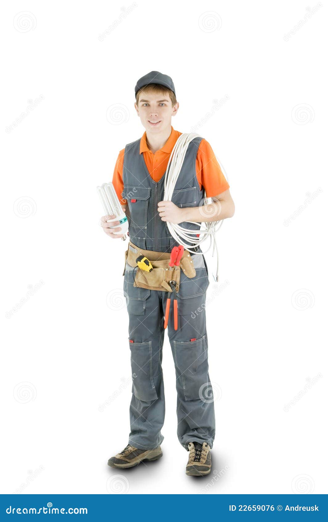 Electrician stock photo. Image of suit, tools, worker - 22659076