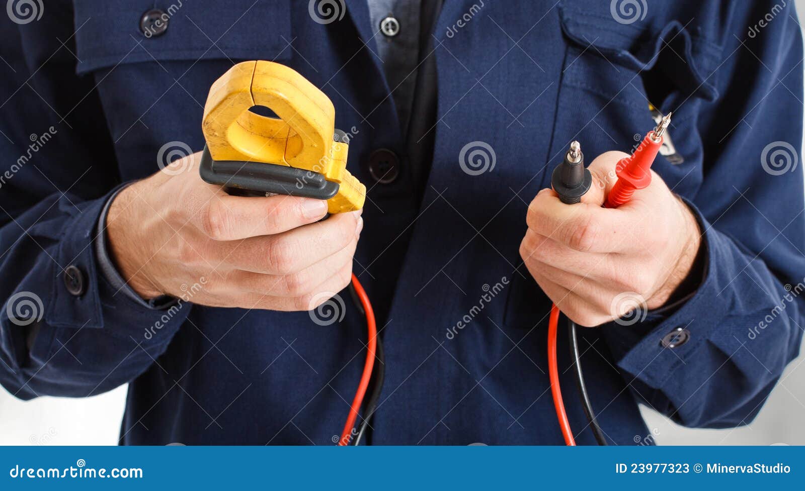 Electrician stock image. Image of worker, multimeter - 23977323