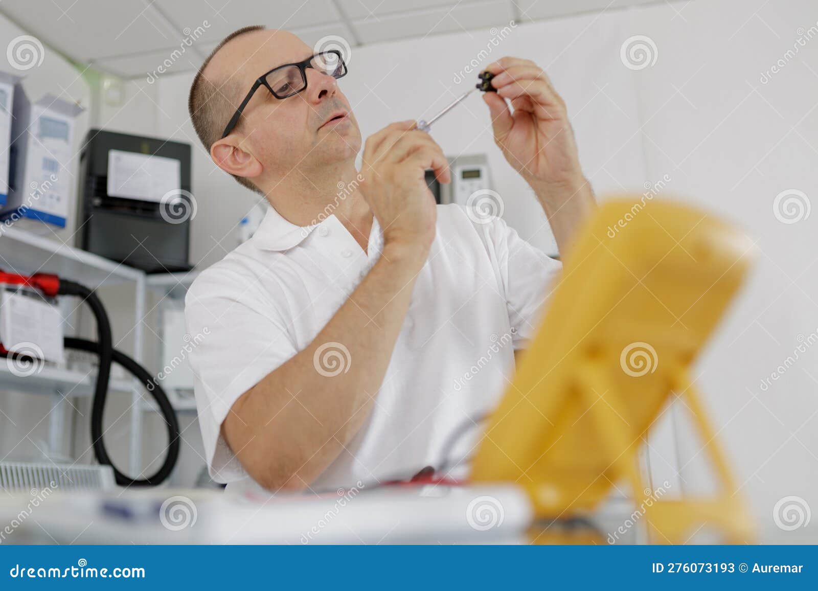 Electrician Checking Socket Voltage Using Multimeter Stock Image ...