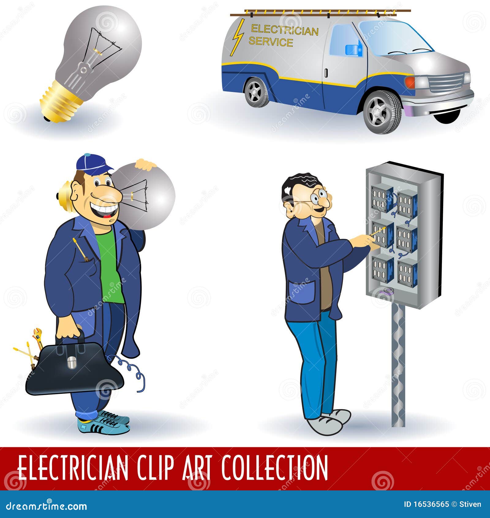 Electricians At Work Clip Art