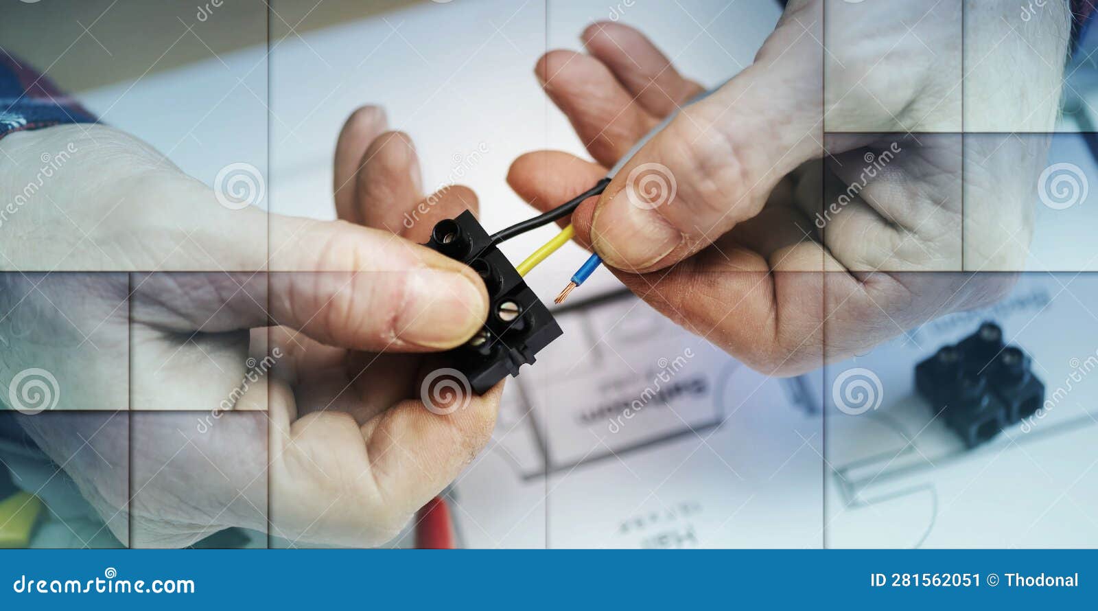 Terminal Block Connector 5 Way Royalty-Free Stock Image | CartoonDealer ...